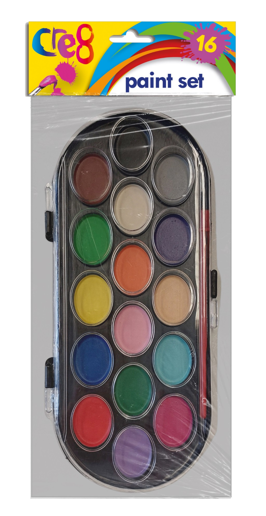 Cre8 Paint Set 16 Colours & 1 Brush - 2025/26 Club Collection - Catalogue Ranges
