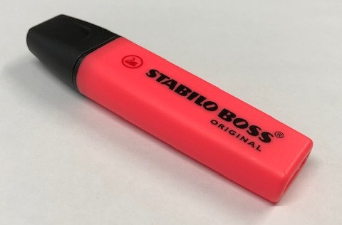 Red Stabilo Boss Highlighter Boxed