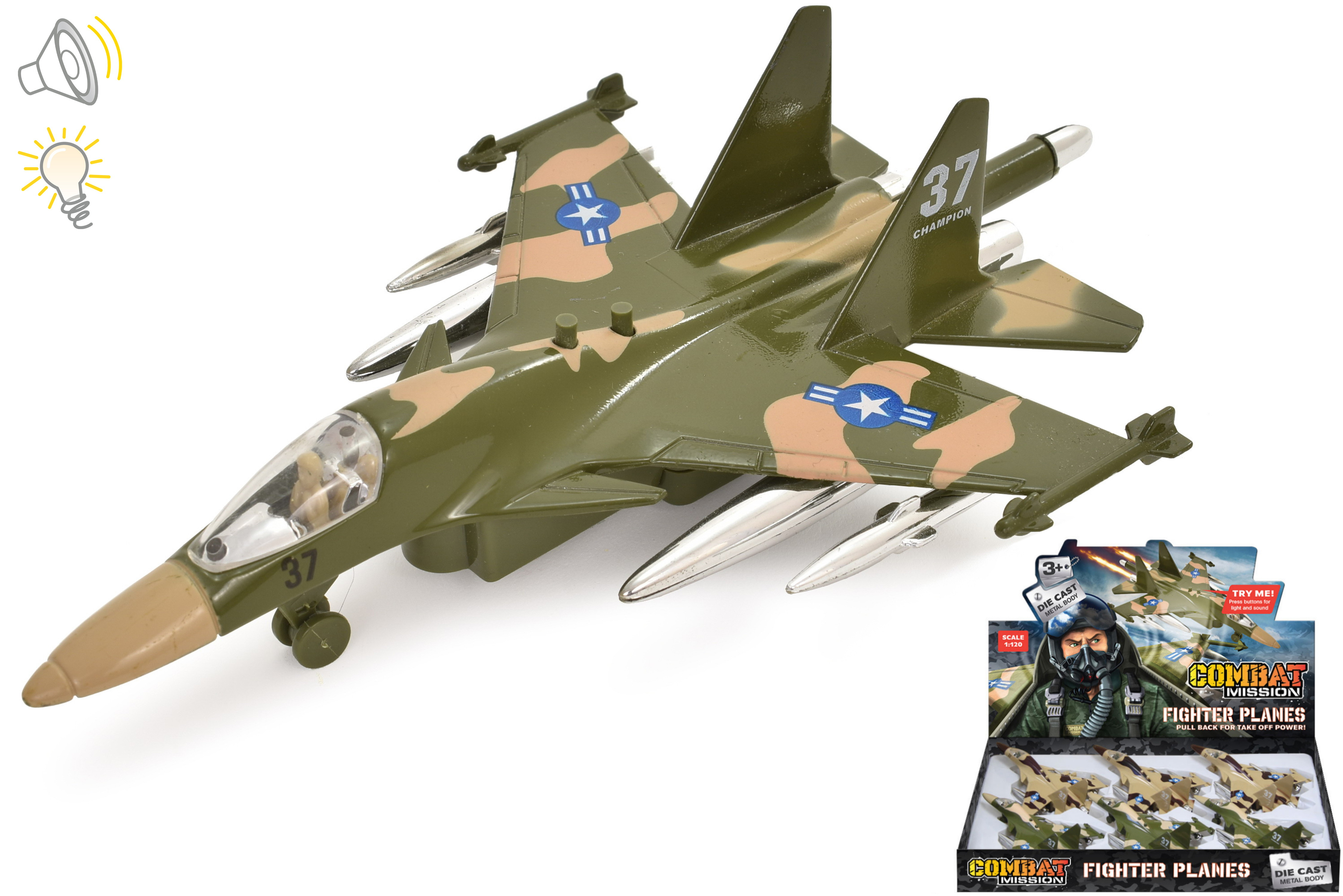 1:120 Scale Fighter Planes Asst CDU - Toys & Games