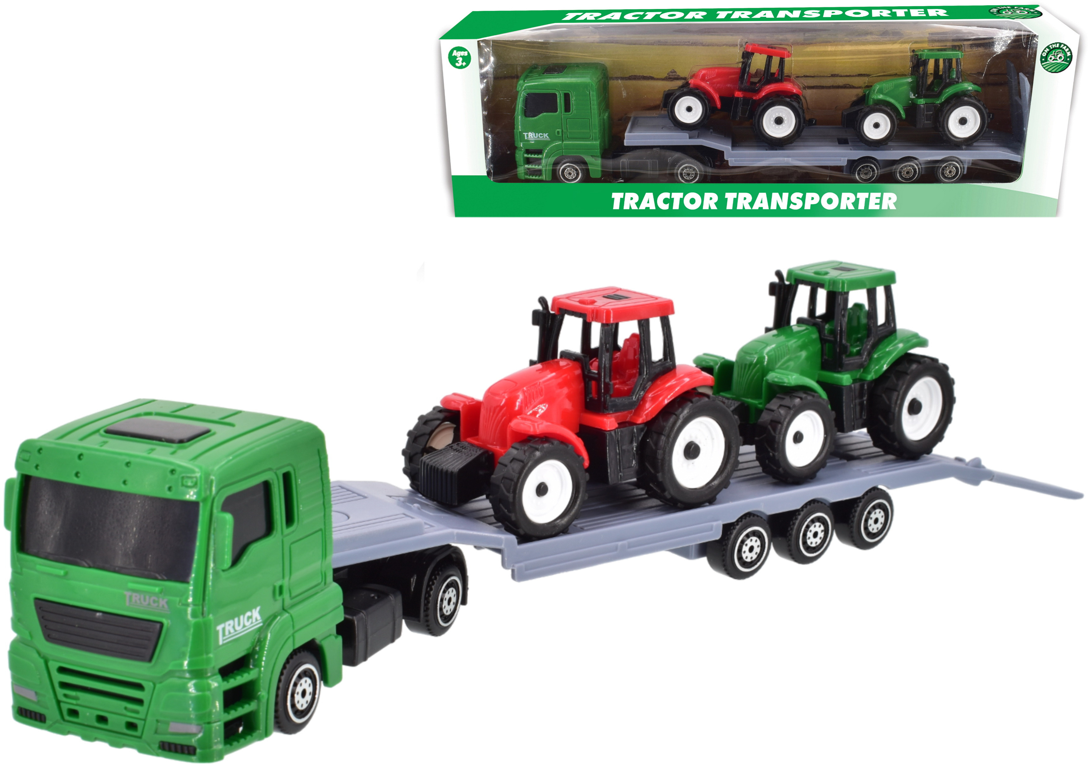 Tractor Transporter & 2 Tractors