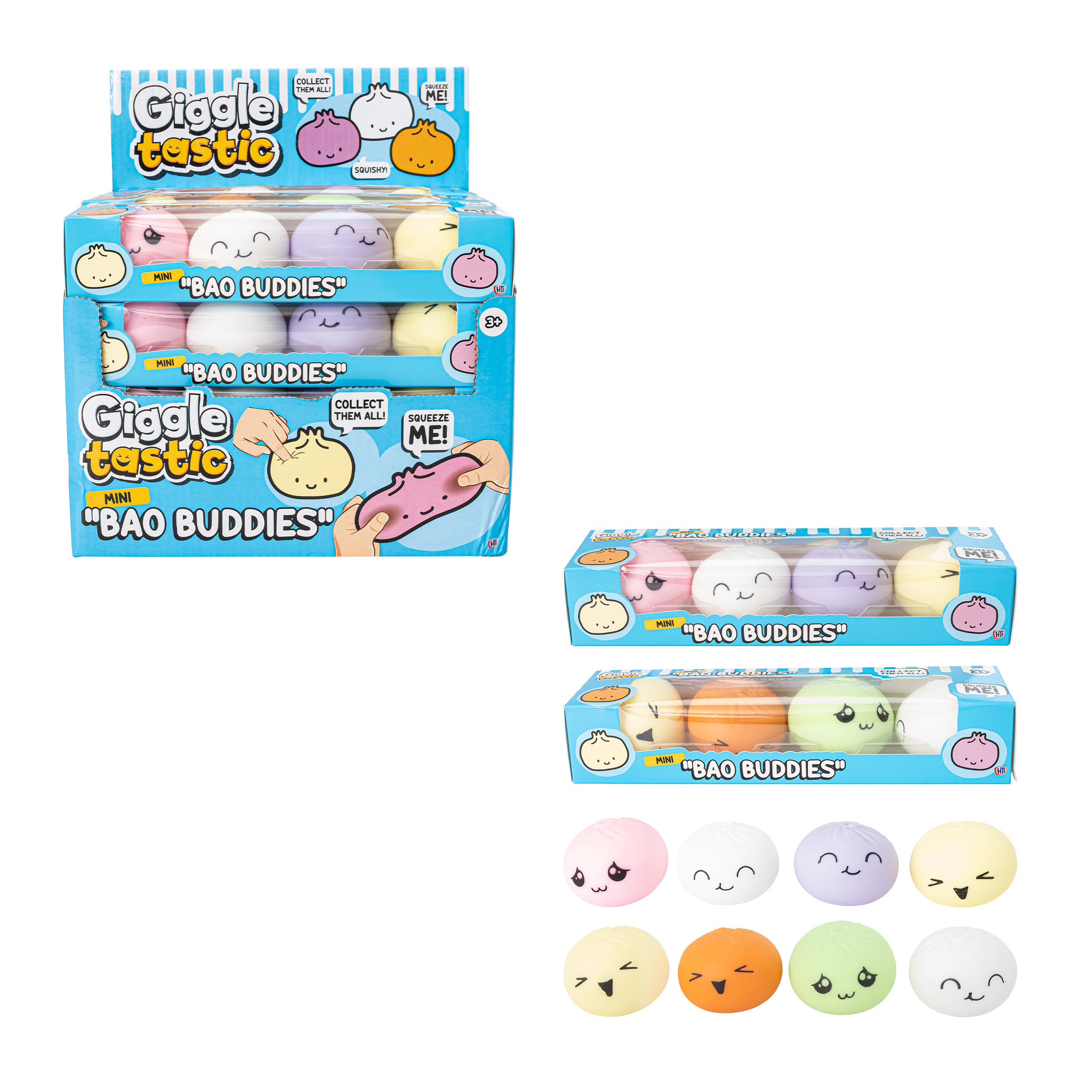 Mini Bao Buddies 4 Pack Squishies
