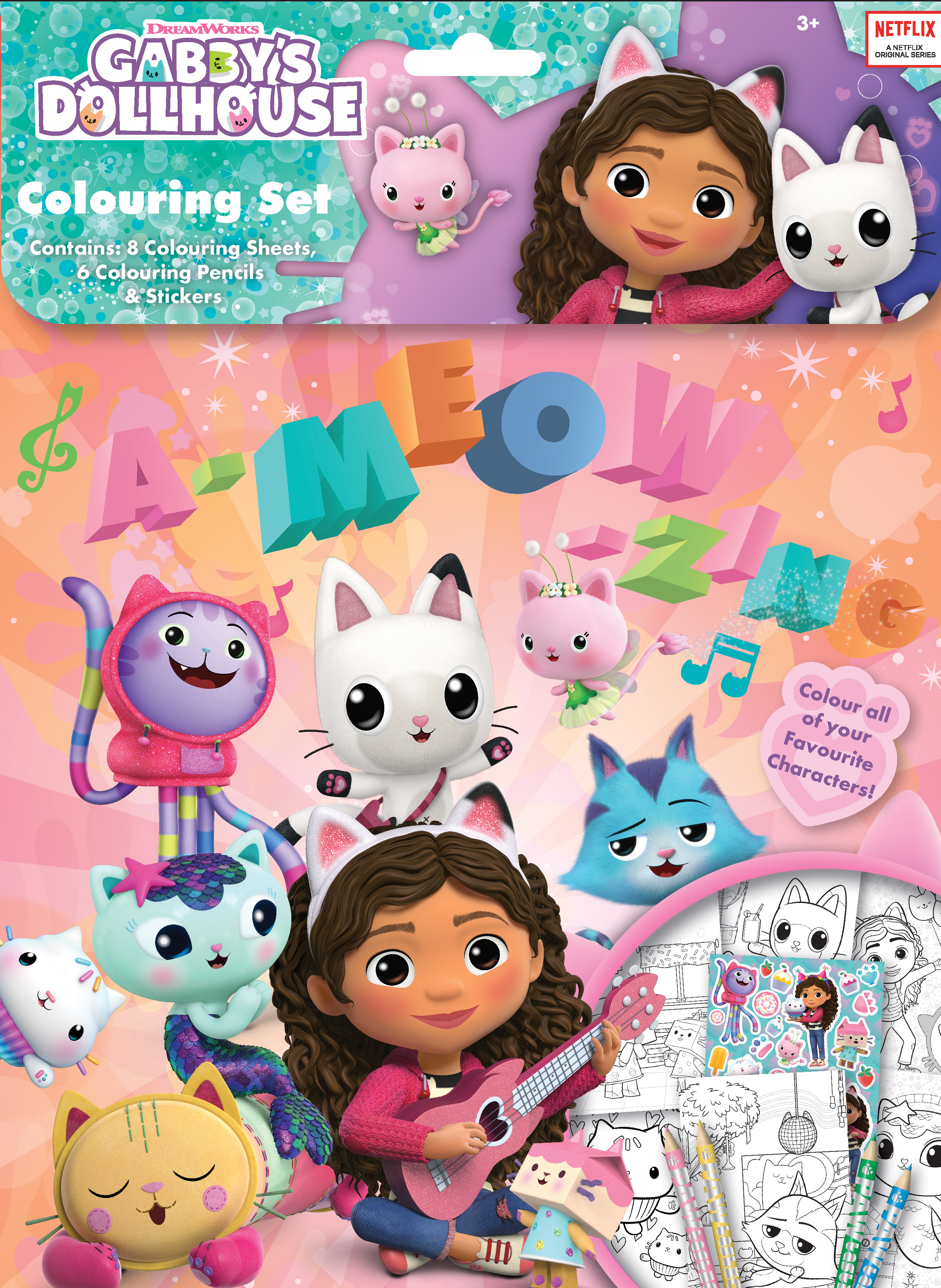 Gabbys Dollhouse Colouring Set - 2025/26 Toy Collection - Catalogue Ranges