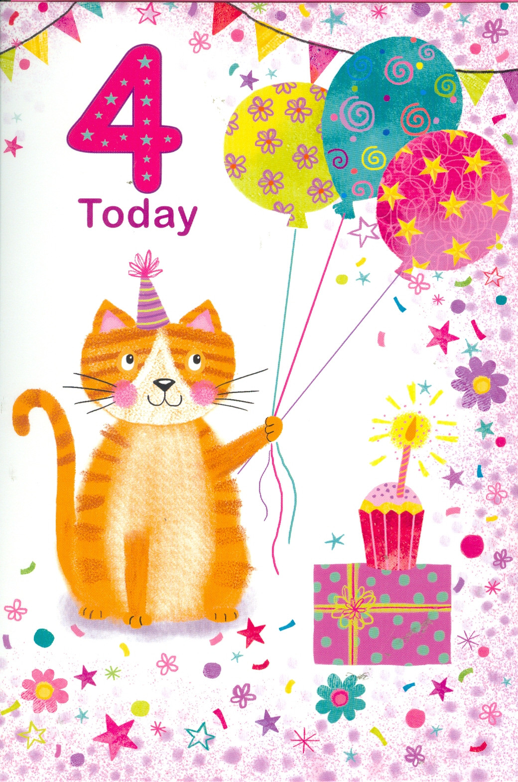 JER137 Age 4 Girl C50 Card JA112 - Ranges - Everyday Cards