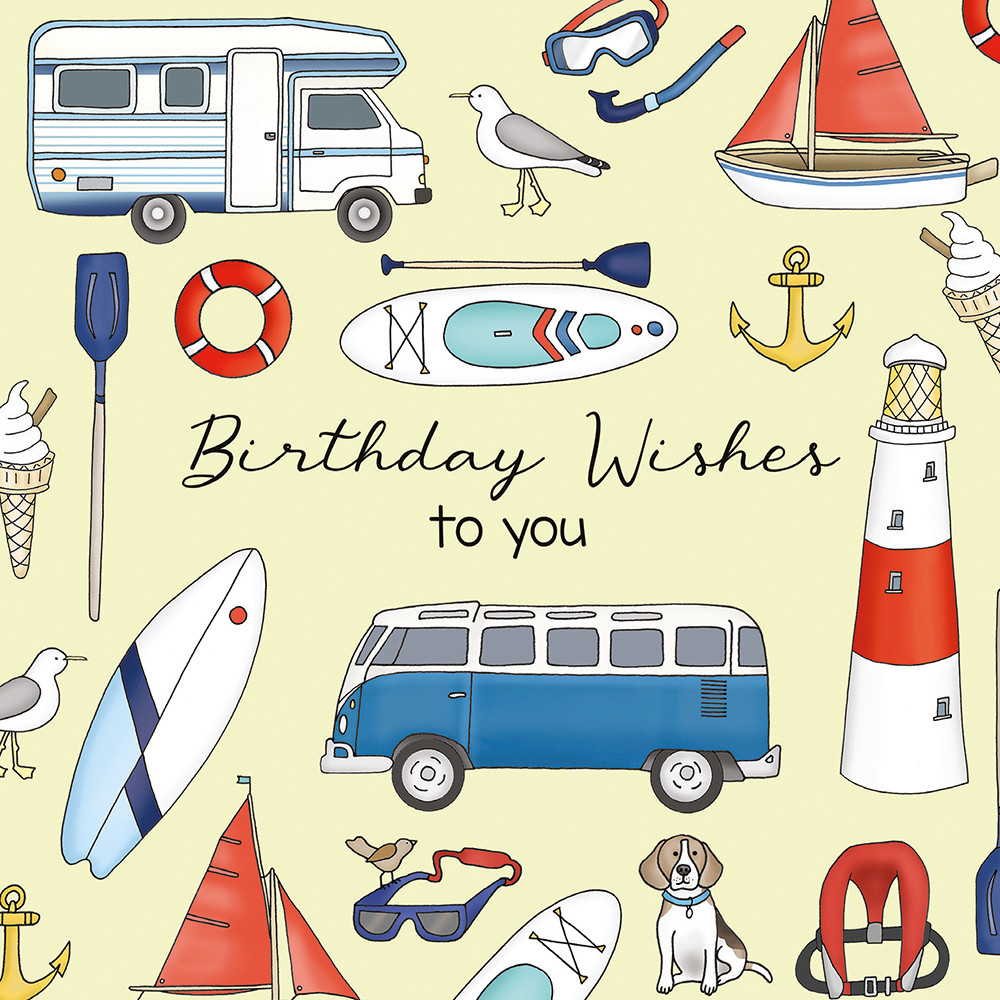 Open Male Trad Square Card EL012 - Kingfisher Cards - Ranges - Everyday Cards