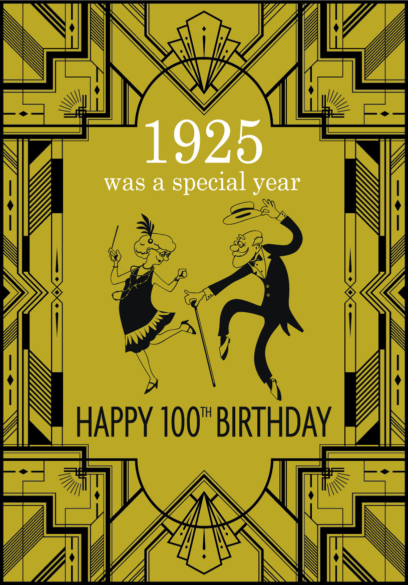 Age 100 Female (1925) C50 Special Year Card JSP019