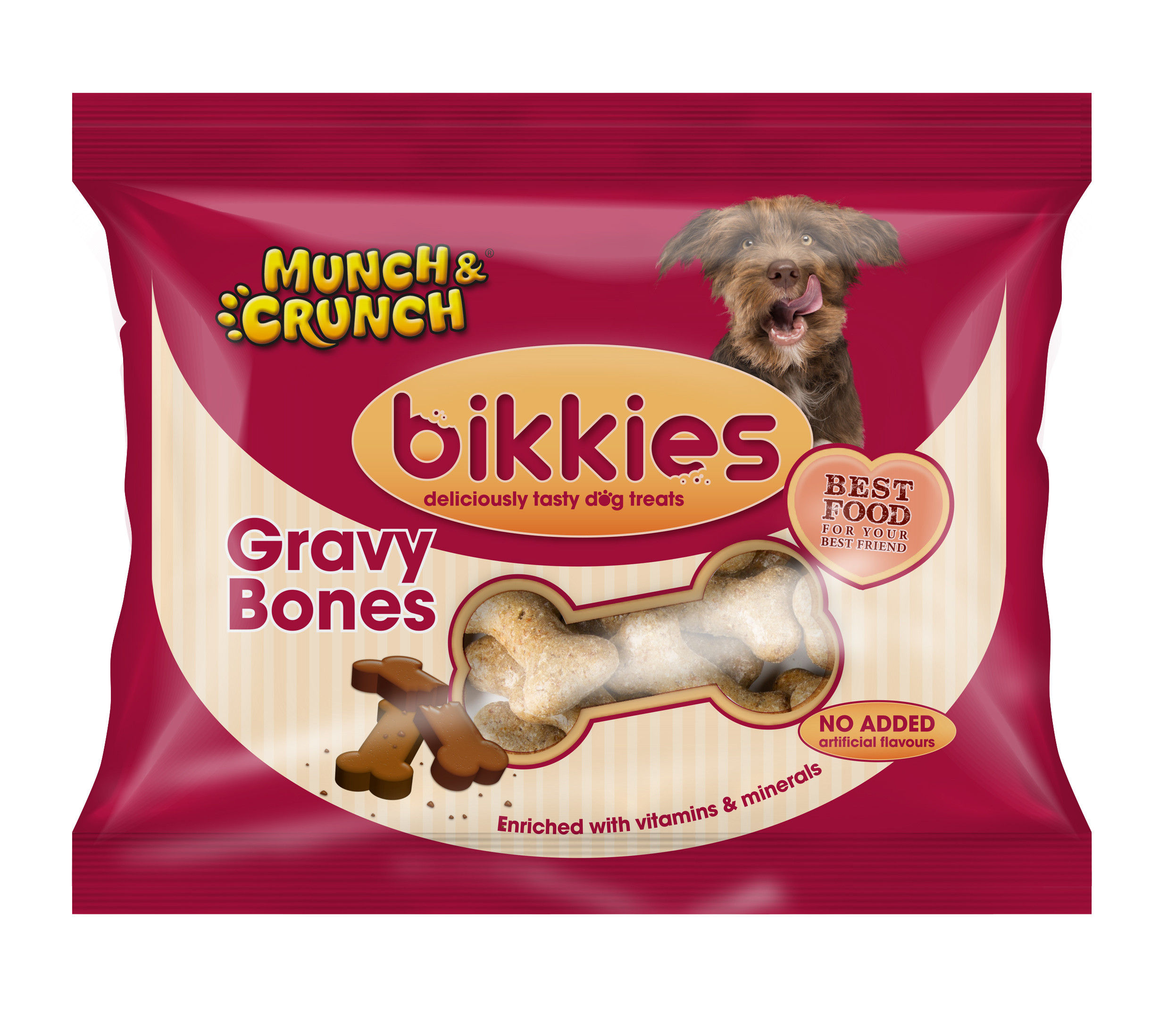Munch & Crunch Bikkies Gravy Bones 300G - Pets - Household & Outdoor