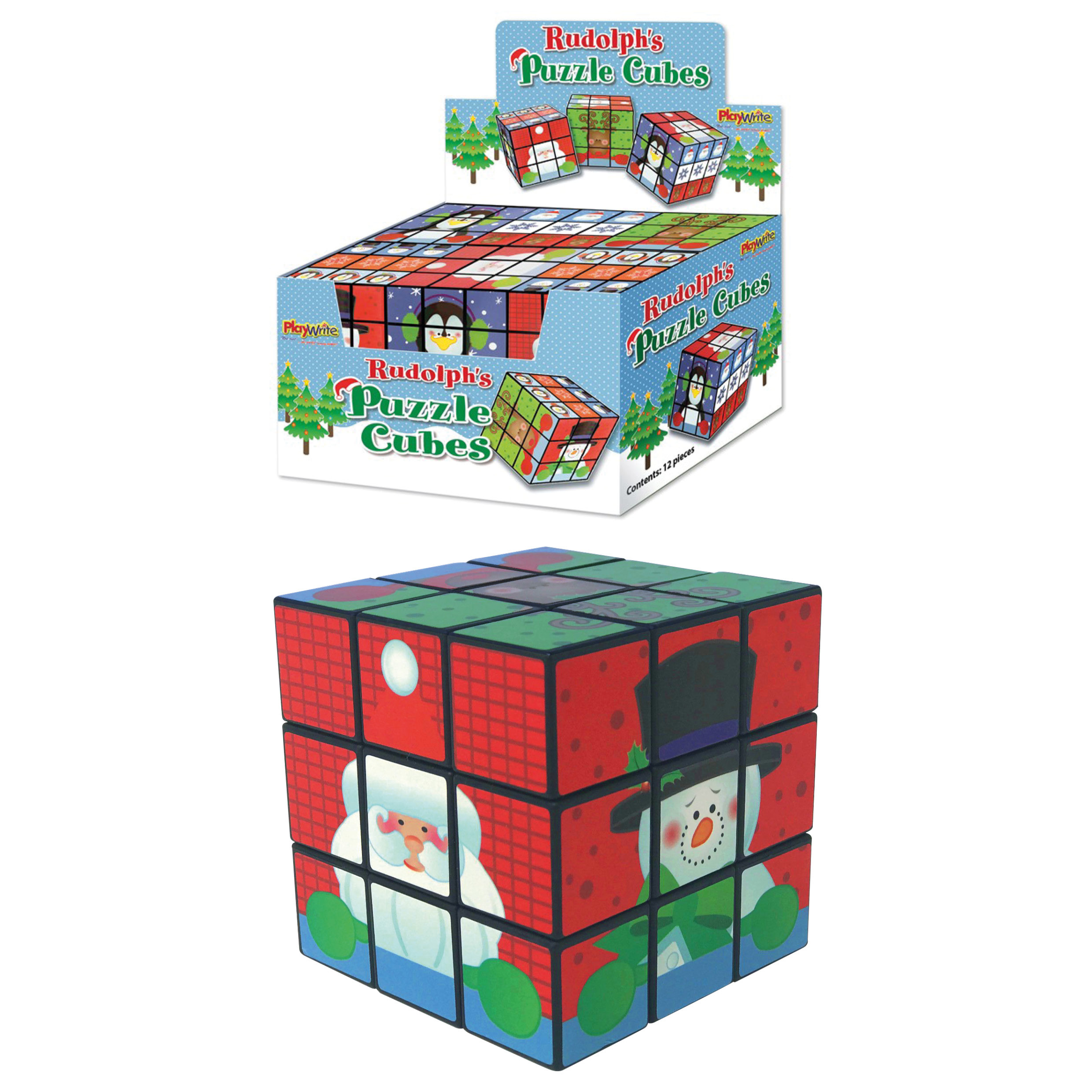 XH5510 Rudolph's 7cm Puzzle Cube - Toys & Games