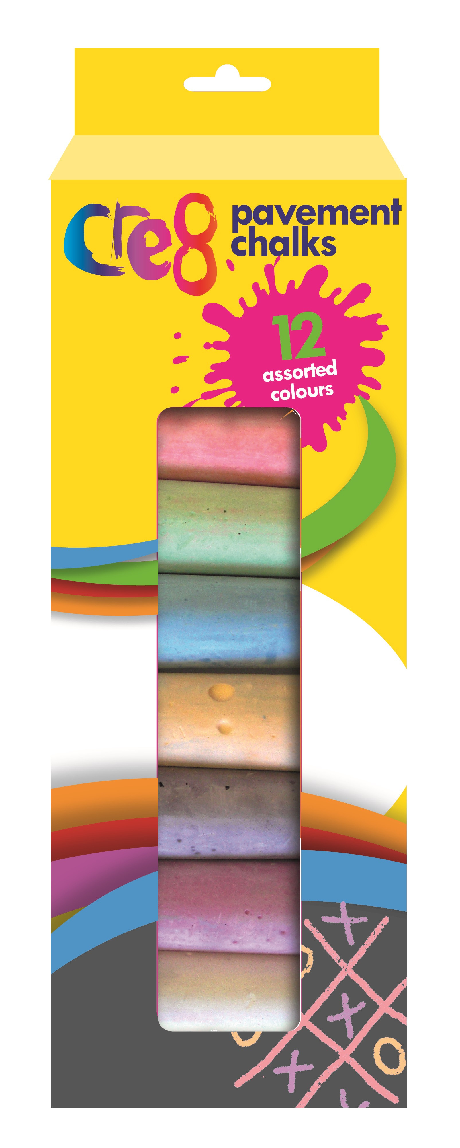 Cre8 Coloured Pavement Chalk 12's - 2025/26 Club Collection - Catalogue Ranges