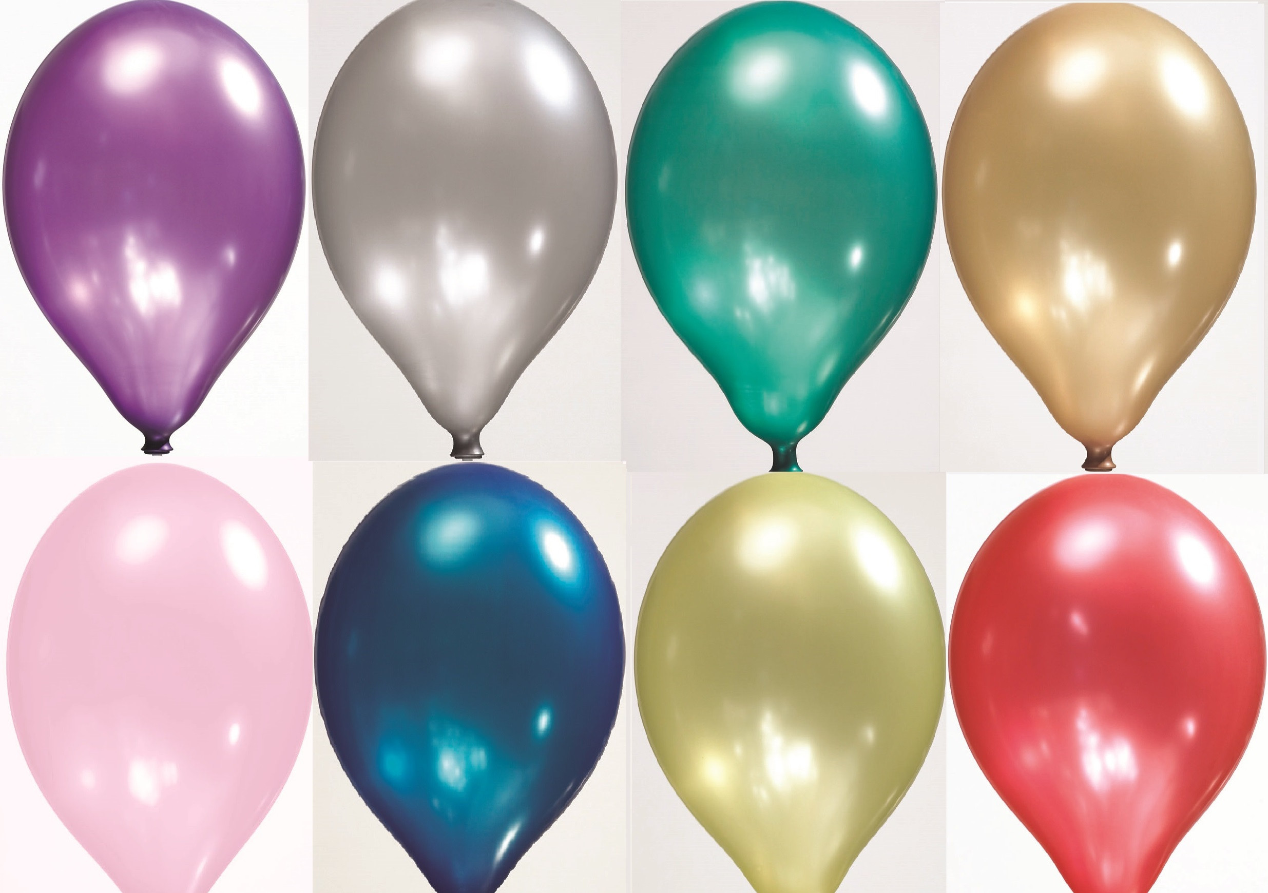 Simon Elvin 11" Luxury Satin Balloons 8's Asst - Latex Balloons - Party