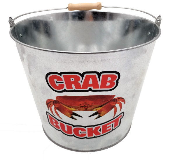 Crabbing Crab Bucket Metal 5 Litre