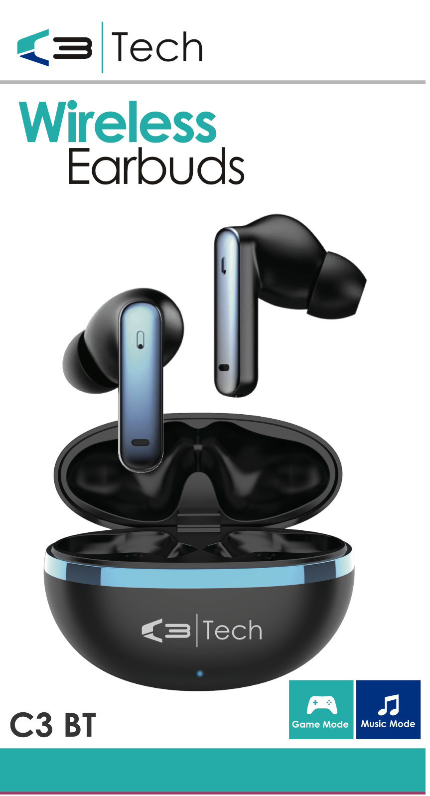 C3 Tech Wireless Earbuds - Motoring & Travel - Household & Outdoor