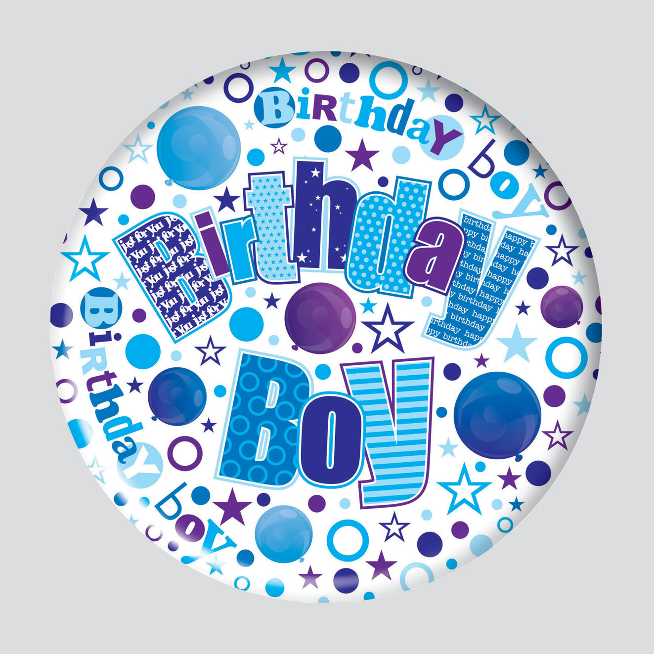 Birthday Boy 150mm Large Badge - Badges - Party