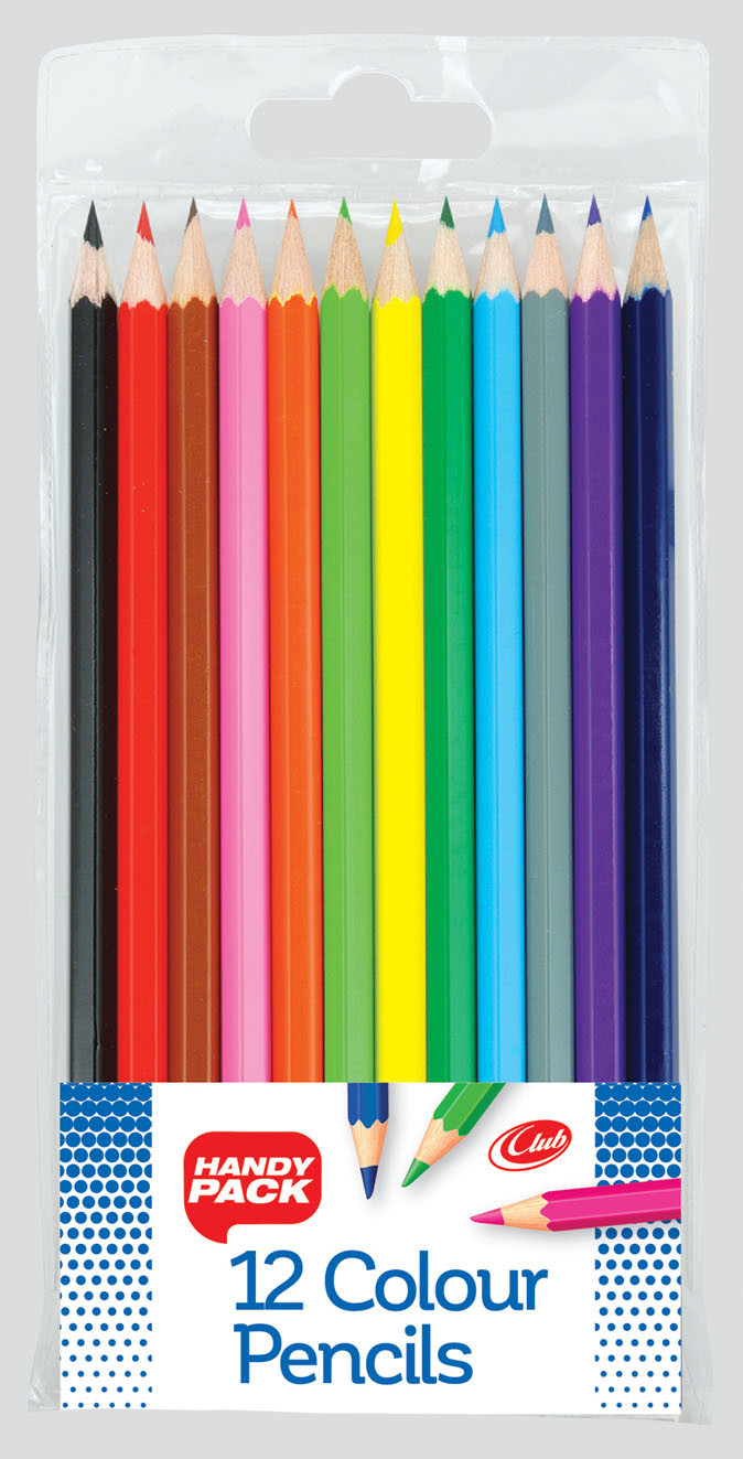 Wallet 12xFull Length Coloured Pencils