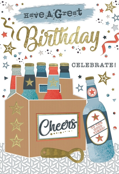 Open Male Beer Cards ZCB013